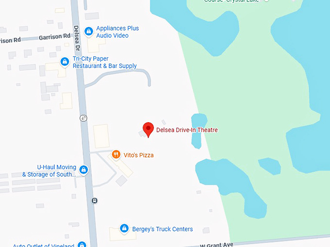 16. delsea drive in theatre map