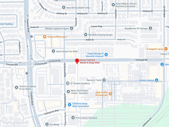 16. denio's farmers market & swap meet map