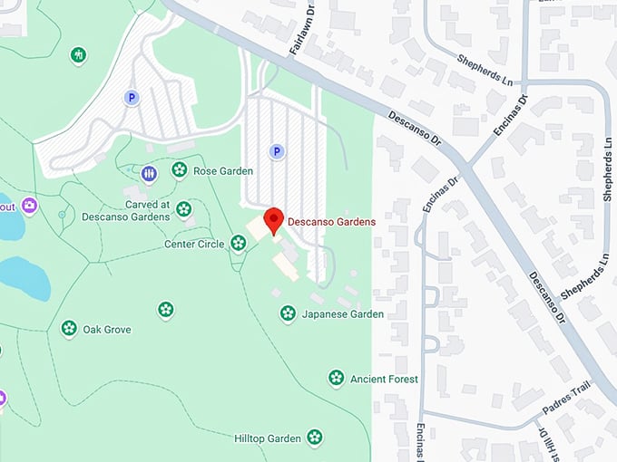 16. descanso gardens map