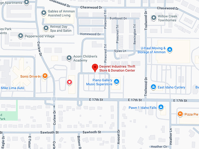 16. deseret industries thrift store & donation center map