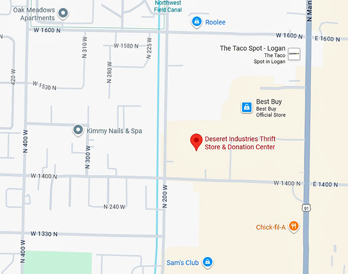 16. deseret industries thrift store & donation center map