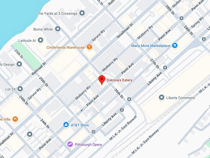 dianoia&rsquo;s eatery map