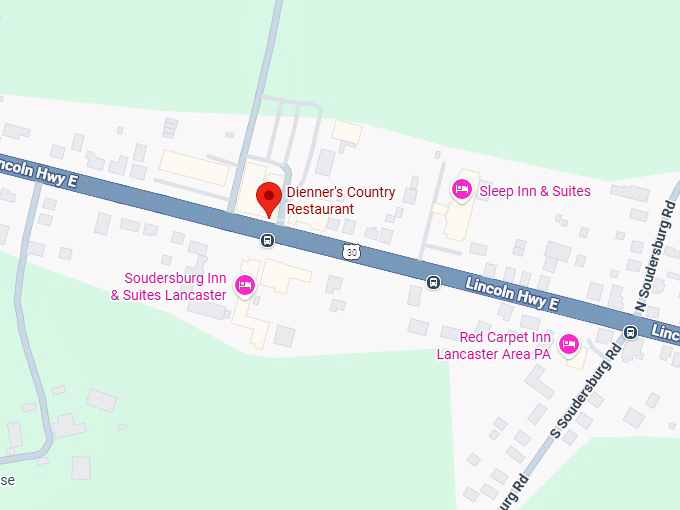 16. dienner&rsquo;s country restaurant map