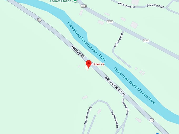 16. diner 22 map