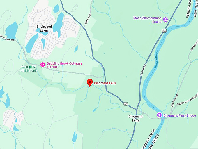 16. dingmans falls map