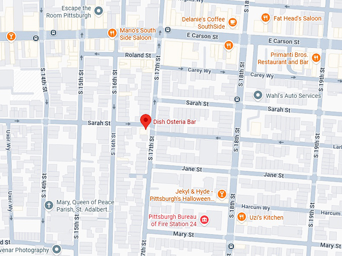 16. dish osteria bar map