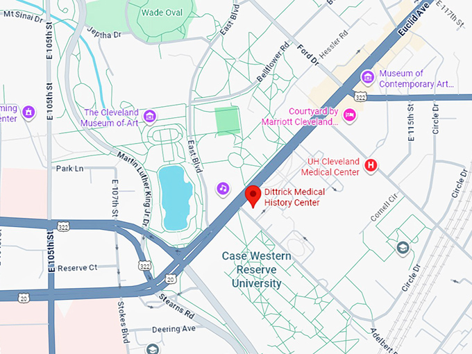 16. dittrick medical history center map