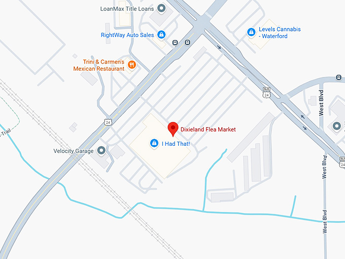 16. dixieland flea market map