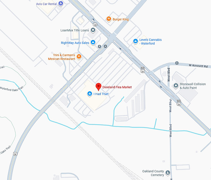 16. dixieland flea market map