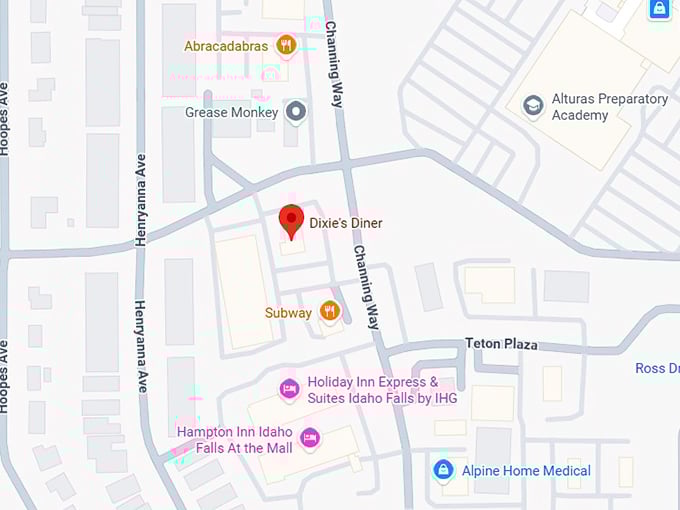 16. dixie's diner map