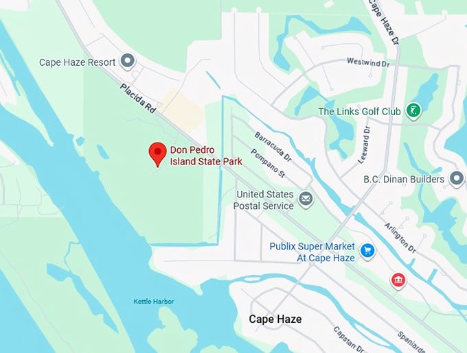 16. don pedro island state park map