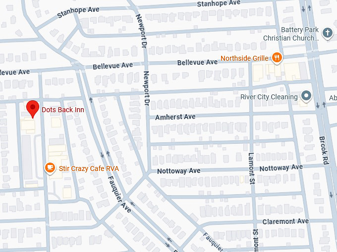 16. dots back inn map
