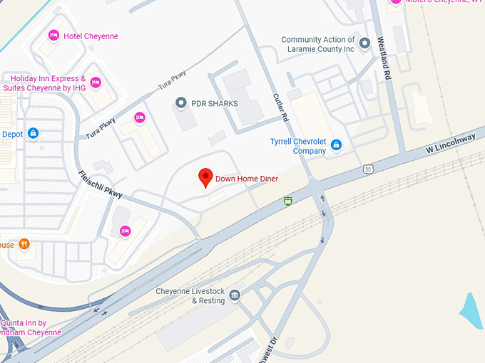 16. down home diner map