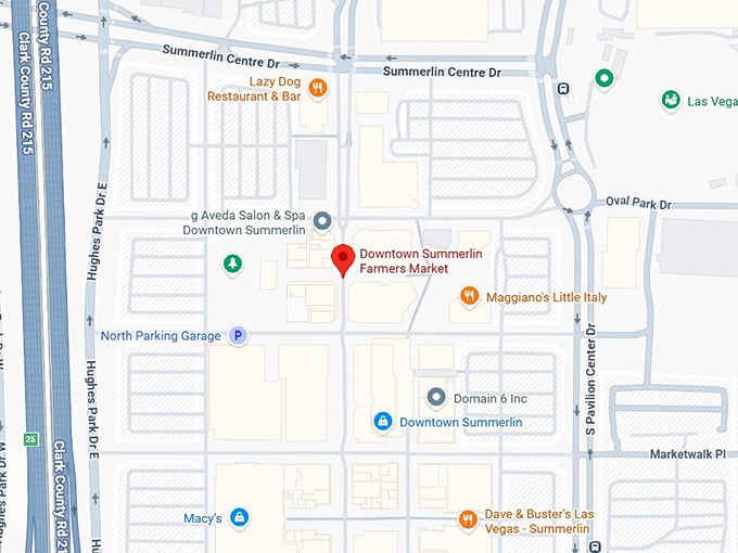 16. downtown summerlin farmers market map