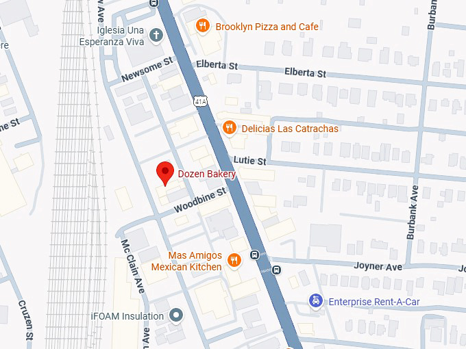 16. dozen bakery map