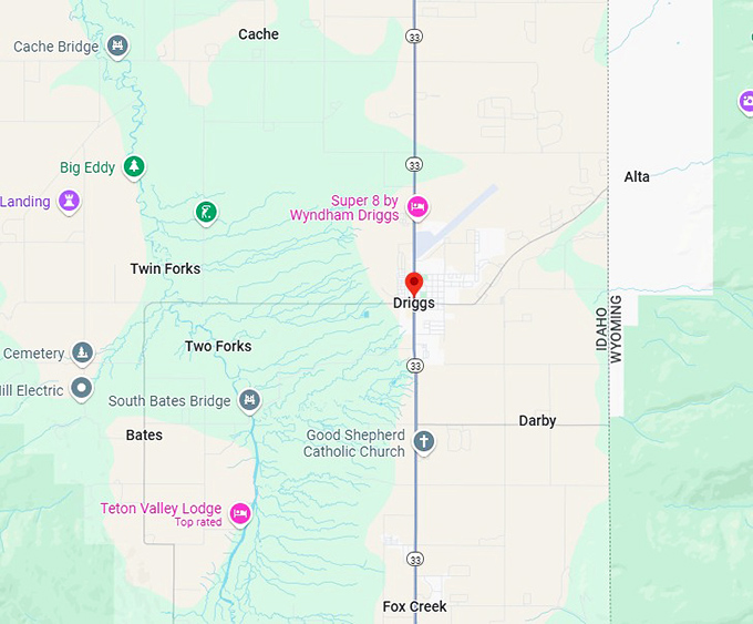 16. driggs, id map