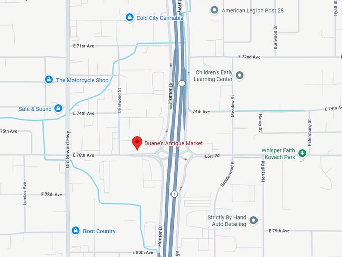 16. duane's antique market map