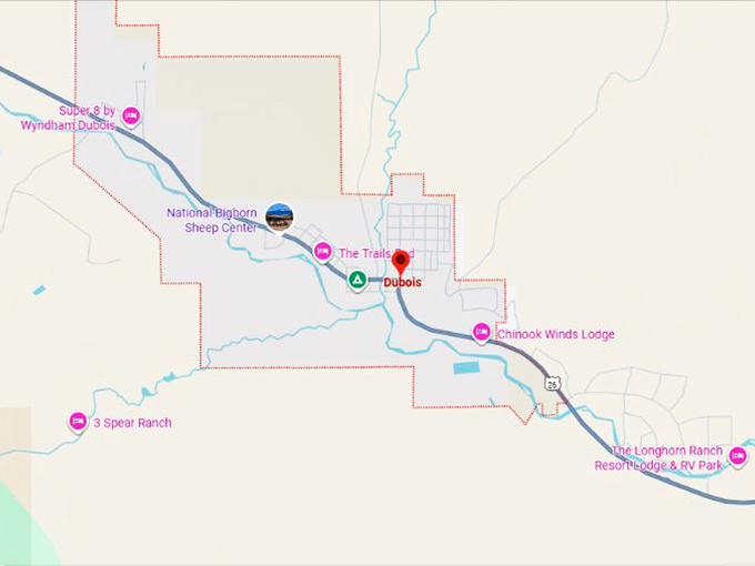 16. dubois wy map