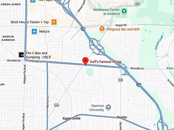 16. duff's famous wings map
