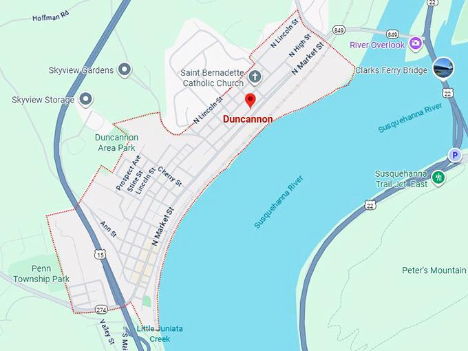 16. duncannon map
