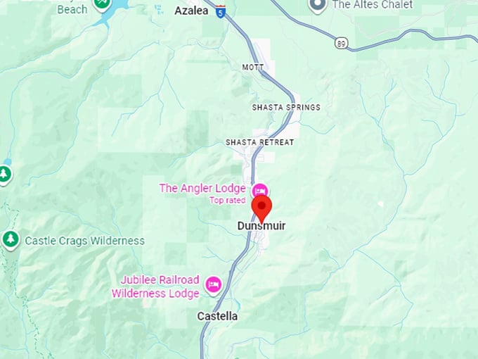 16. dunsmuir, ca map