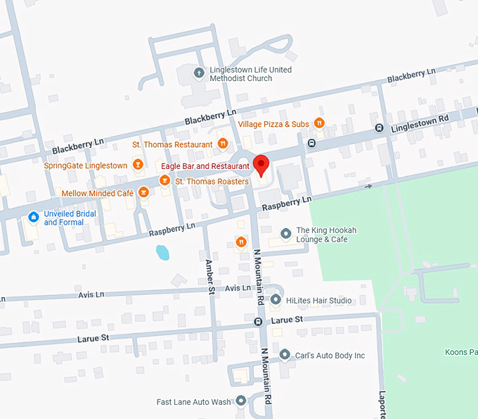 16. eagle bar and restaurant map