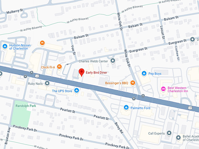 16. early bird diner map