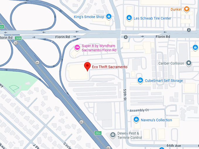 16. eco thrift sacramento map