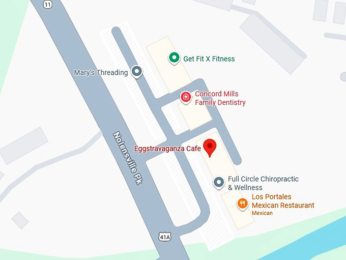 16. eggstravaganza cafe map