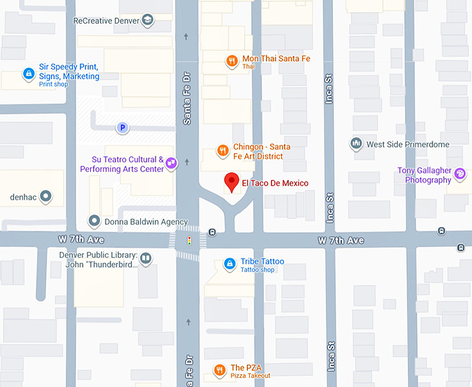 16. el taco de mexico map