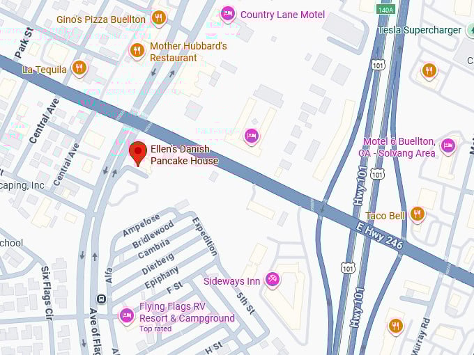 16. ellen's danish pancake house map