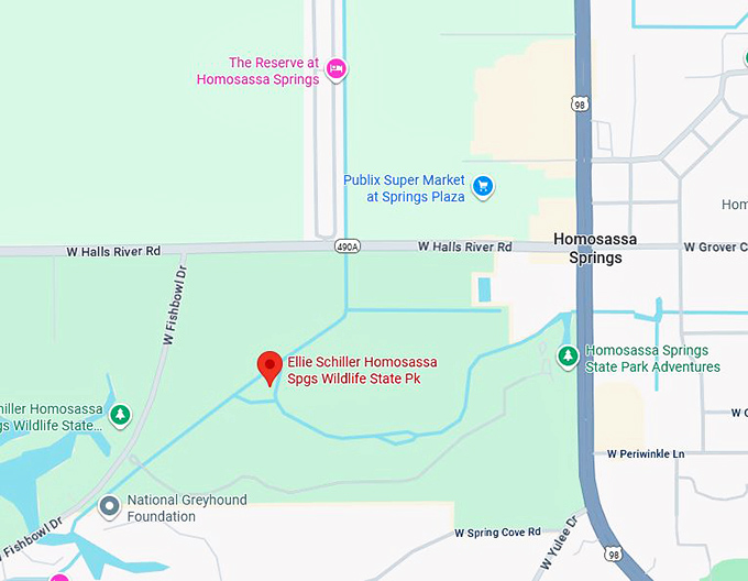 16. ellie schiller homosassa springs wildlife state park (4150 s suncoast blvd) map