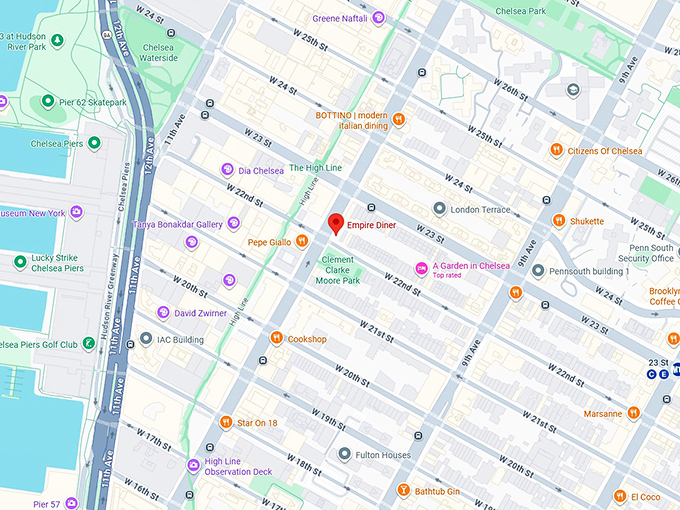 16. empire diner map