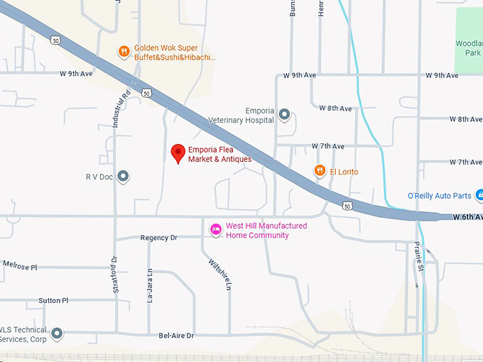 16. emporia flea market & antiques map