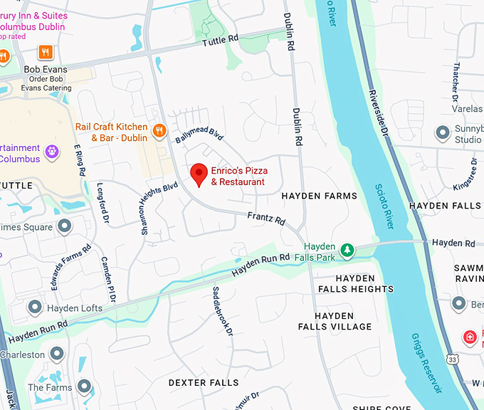 16. enrico's pizza & restaurant map