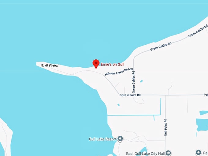 16. ernie&rsquo;s on gull map