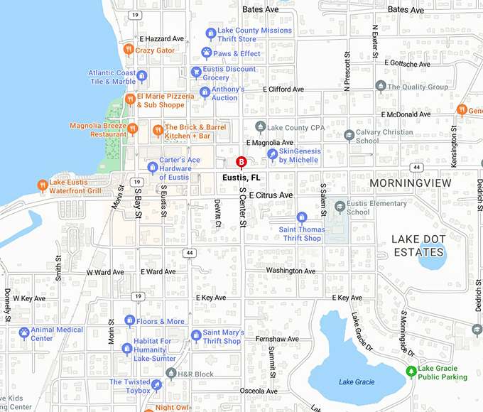 16. eustis map