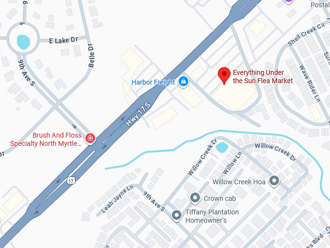 16. everything under the sun flea market map