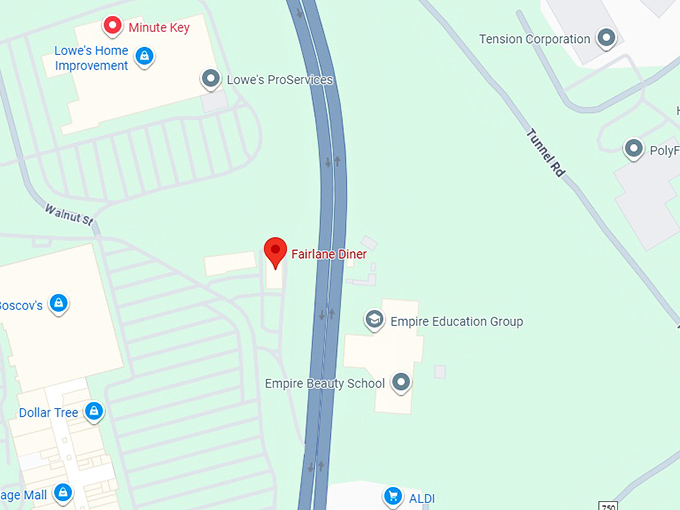 16. fairlane diner map