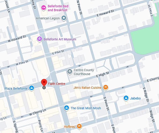 16. faith centre map