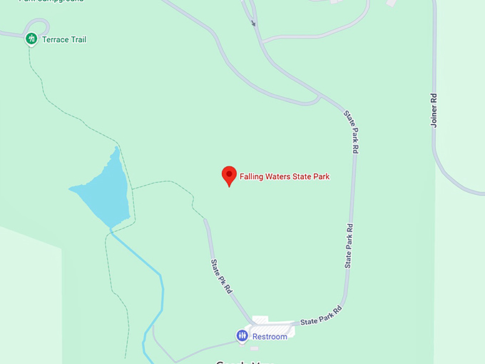 16. falling waters state park map