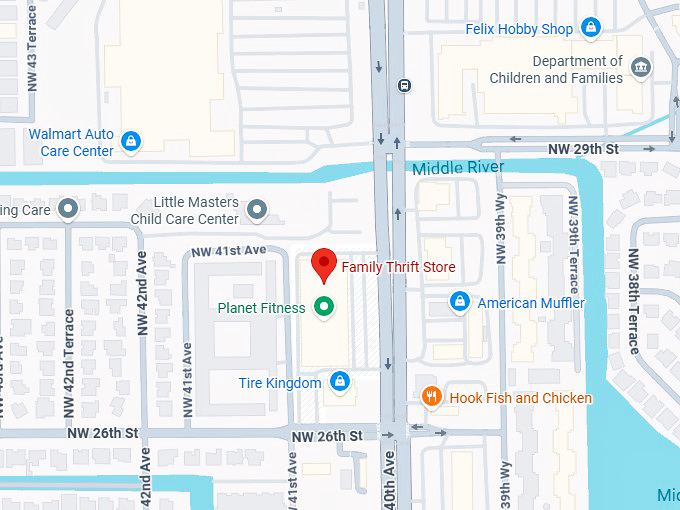 16. family thrift store map