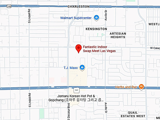 16. fantastic indoor swap meet las vegas map