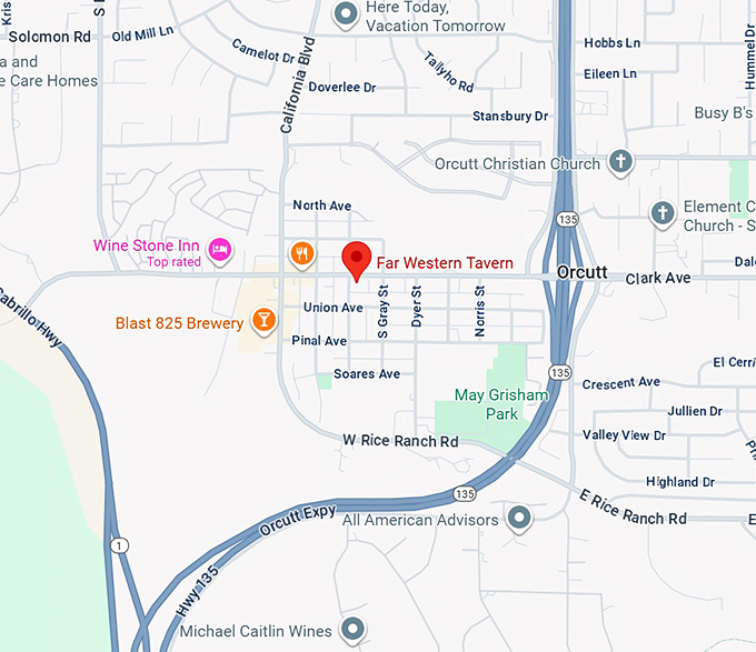 16. far western tavern map