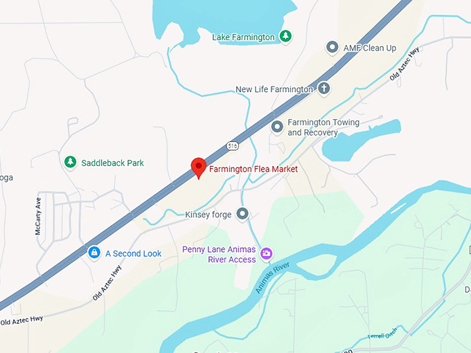 16. farmington flea market map