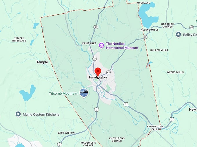 16. farmington, me map