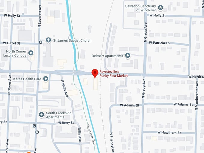 16. fayetteville's funky flea market map
