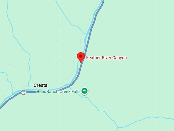 16. feather river national scenic byway map