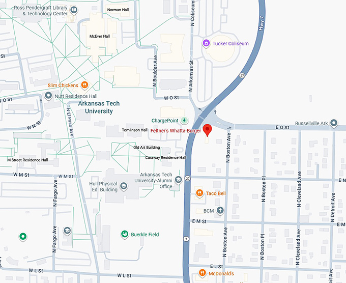 16. feltner's whatta burger map