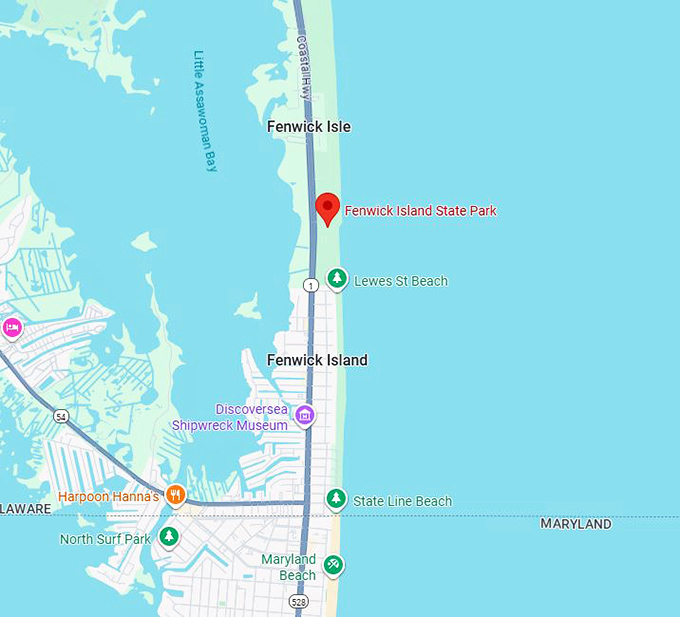 16. fenwick island state park map